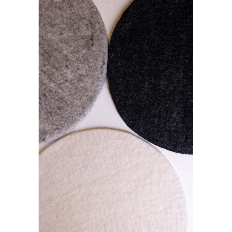 Gracie Oaks Tobais Wool Round Placemat | Wayfair